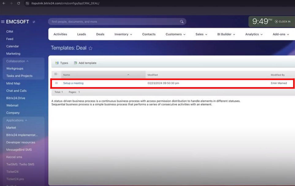 EMCSOFT | Bitrix24 Developer